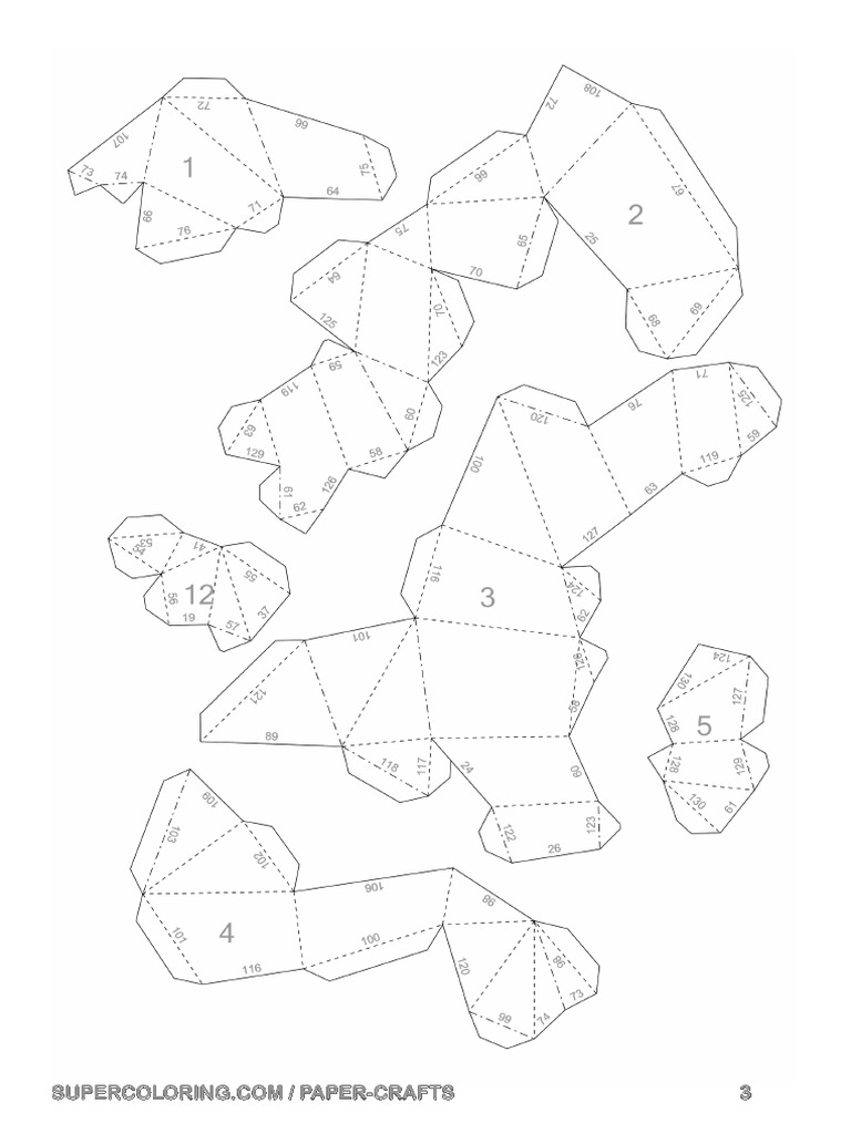 Low Poly Fox Paper Crafts | PDF