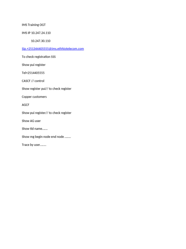 IMS Training OGT | PDF