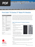 First Solar Series 7 TR1 Module Specs | PDF | Photovoltaics | Solar Panel