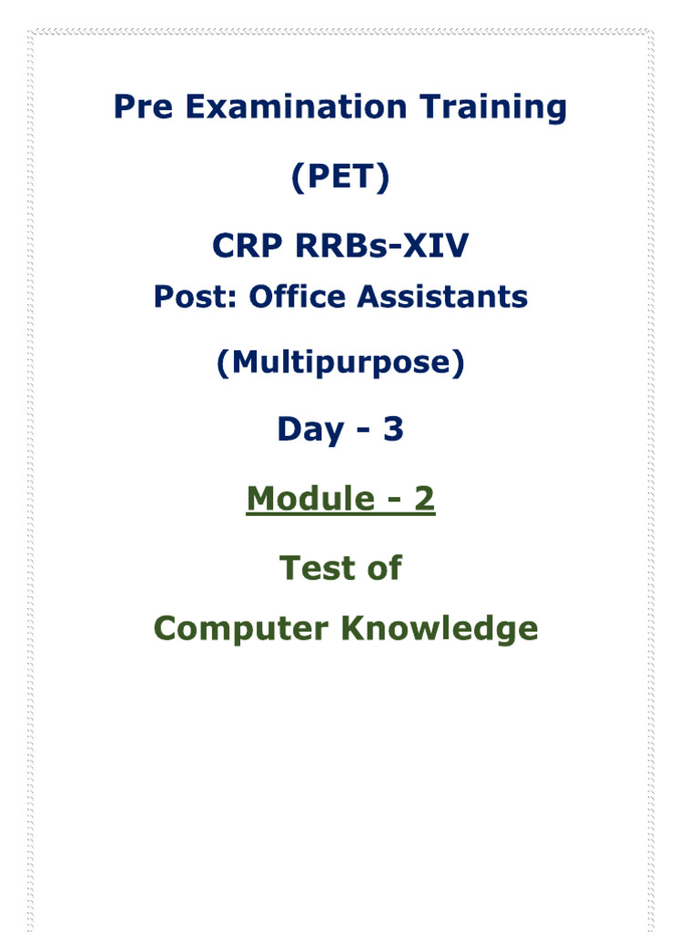 Computer Knowledge | PDF