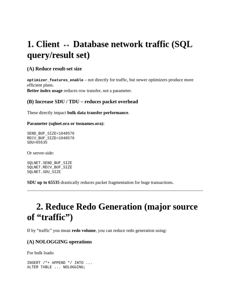 Oracle Tuning Tips | PDF | Database Index | Cache (Computing)