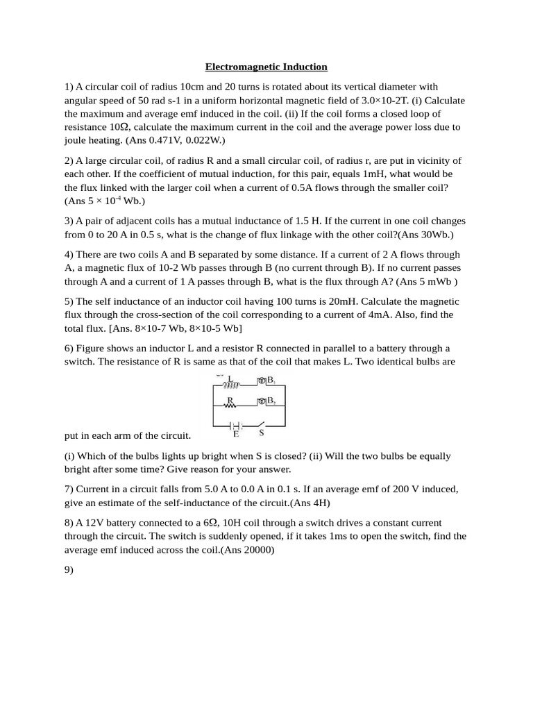 Electromagnetic Induction | PDF