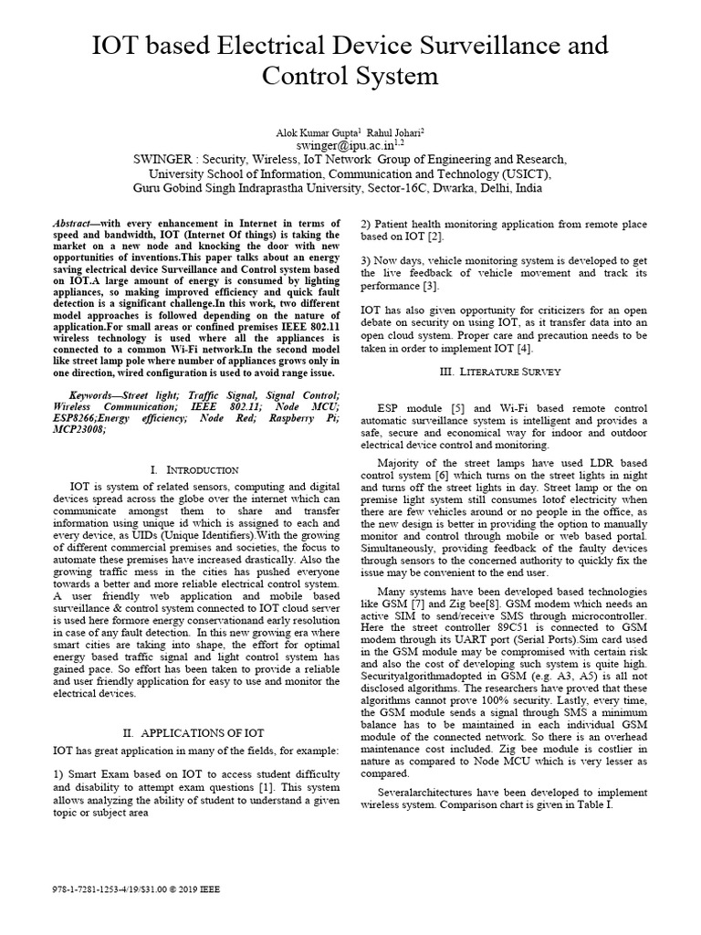 IOT_based_Electrical_Device_Surveillance_and_Control_System | PDF | Wi ...