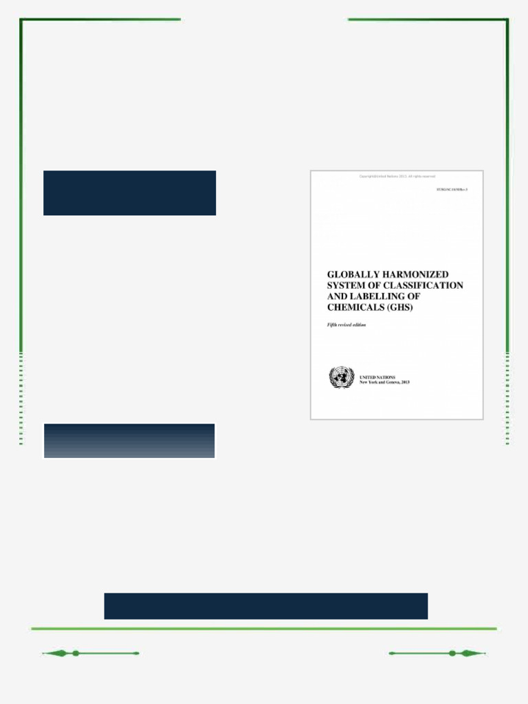 The Globally Harmonized System of Classification and Labelling of ...