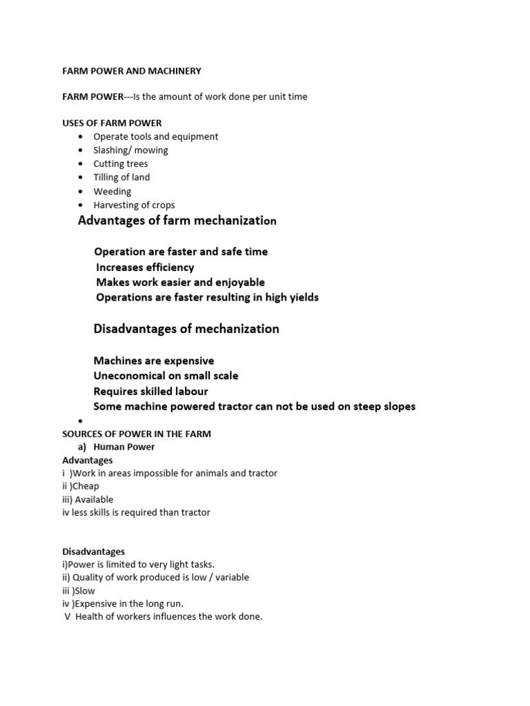Farm Power Sources and Mechanization Guide | PDF | Internal Combustion ...
