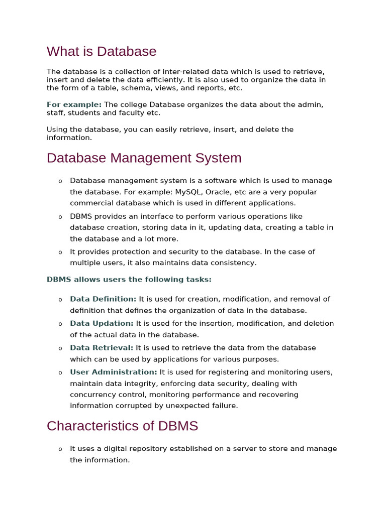 What is Database | PDF | Databases | Conceptual Model