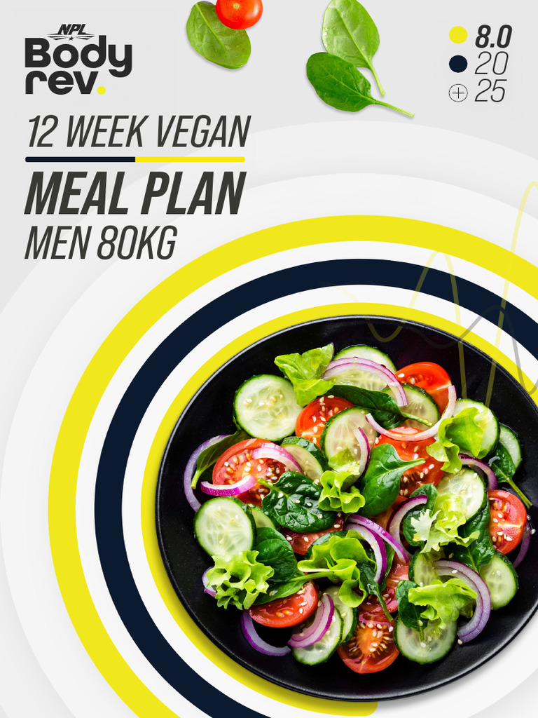 Body Rev 8.0 - Vegan Meal Plan - Men 80 2025P | PDF | Food Energy ...