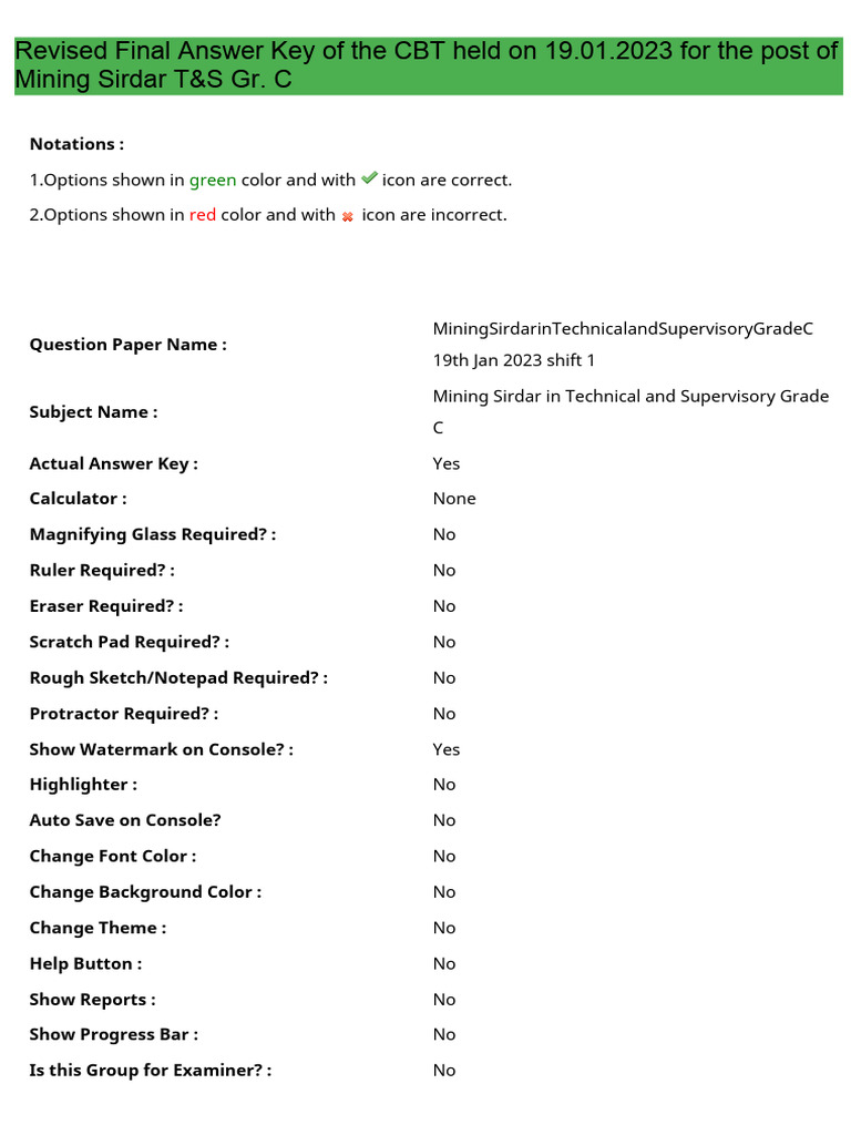 924Revised Final Answer Key_310523 (1) | PDF | Risk | Environmental ...