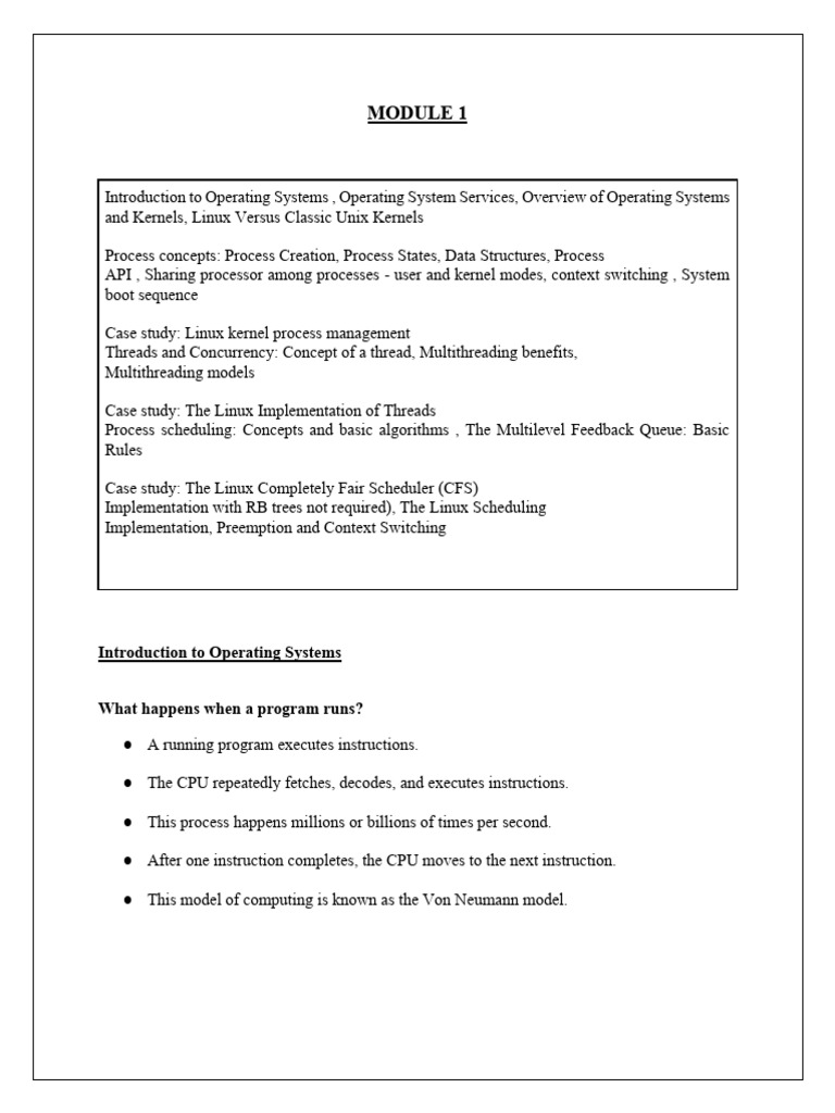 Introduction To Operating Systems What Happens When A Program Runs ...