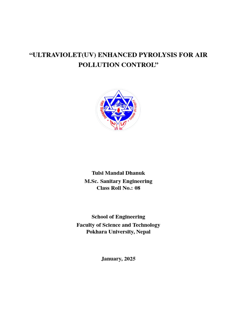 UV Pyrolysis for Air Pollution Control | PDF | Ultraviolet | Air Pollution