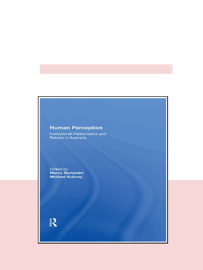 Human Perception 1st Edition Michael Kubovy updated 2025 | PDF ...