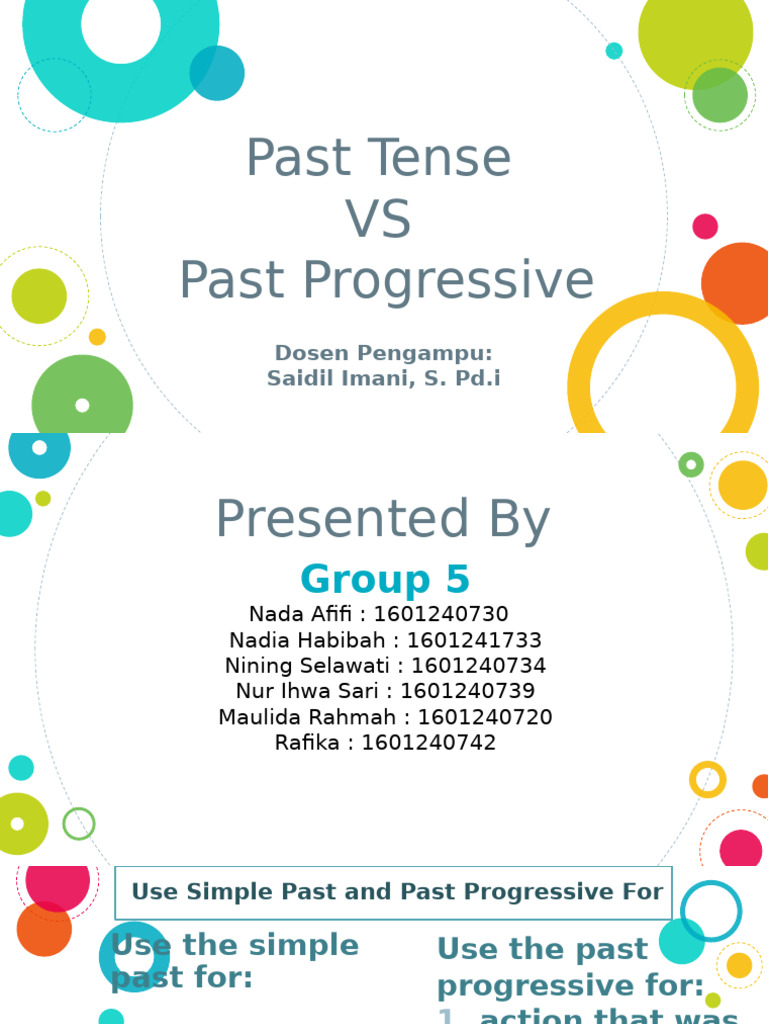 Past Tense vs. Past Progressive Guide | PDF | Question | Semantics