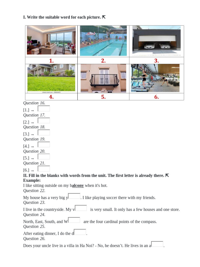 Unit 1 Grade 6 Vocabulary | PDF