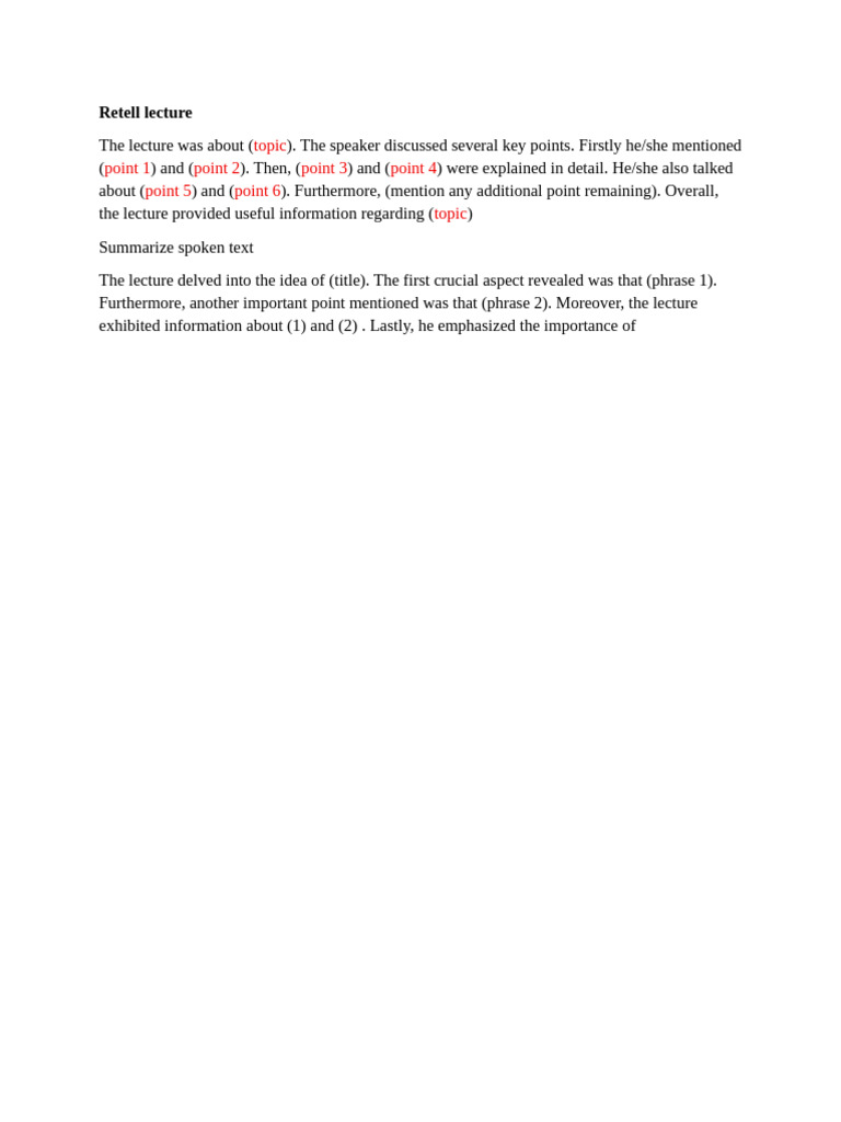 PTE Sample | PDF