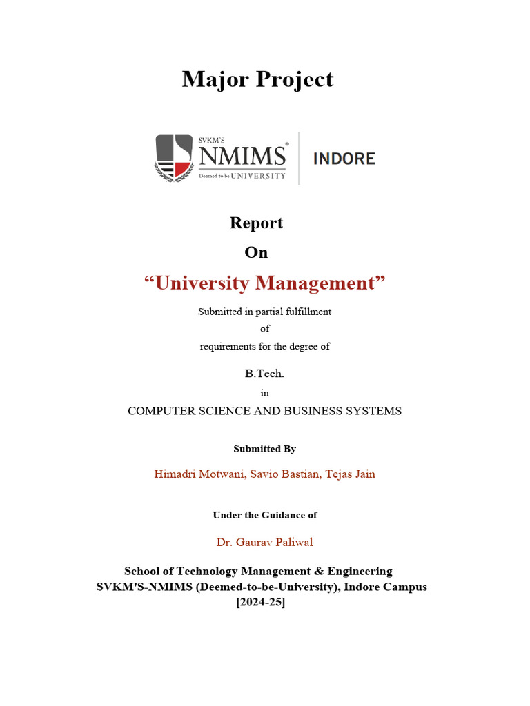 Major Project | PDF | Software Development Process | Educational Technology