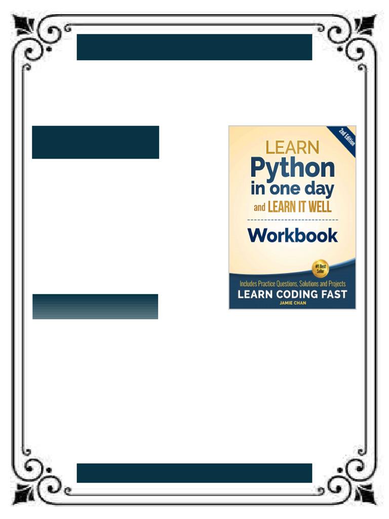 Python Workbook Learn Python in one day and Learn It Well 2nd Edition Jamie Chan eBook formatted ...