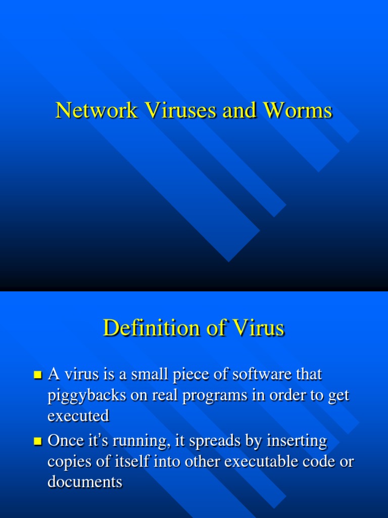 Network Viruses and Worms | PDF | Computer Virus | Denial Of Service Attack
