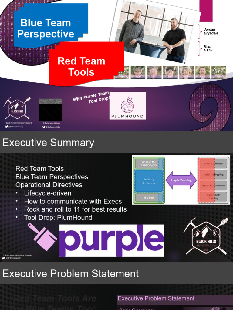 SLIDES RedTeamToolsBlueTeamPerspective | PDF | Password | Information ...