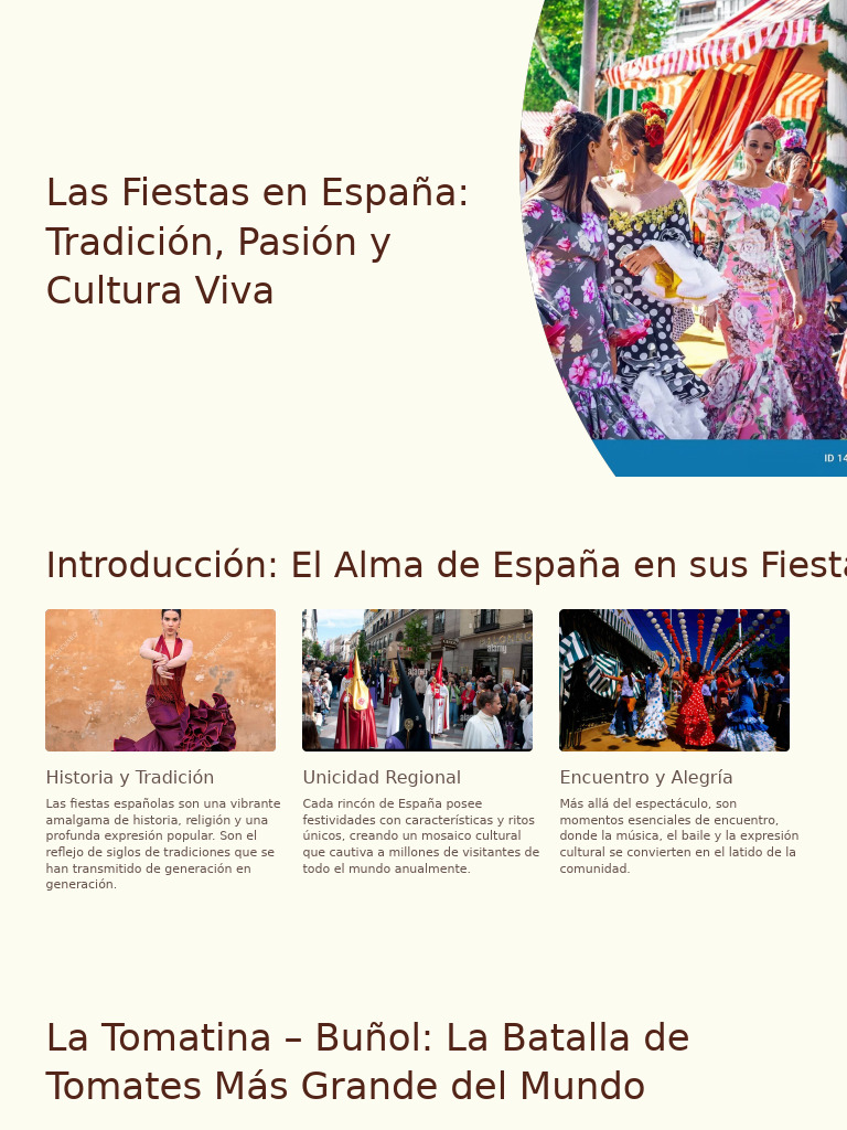 Las Fiestas en Espana Tradicion Pasion y Cultura Viva | PDF