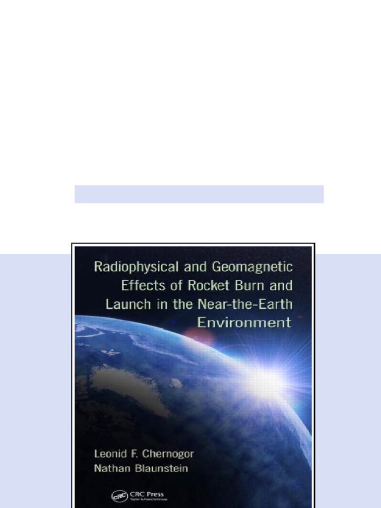 (Ebook) Radiophysical and Geomagnetic Effects of Rocket Burn and Launch ...