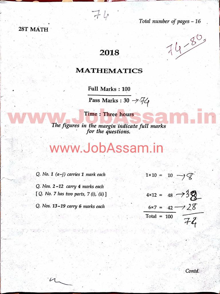 Mathematics 2018 | PDF