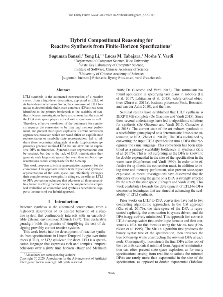 324-Hybrid Compositional Reasoning for Reactive Synthesis From Finite ...