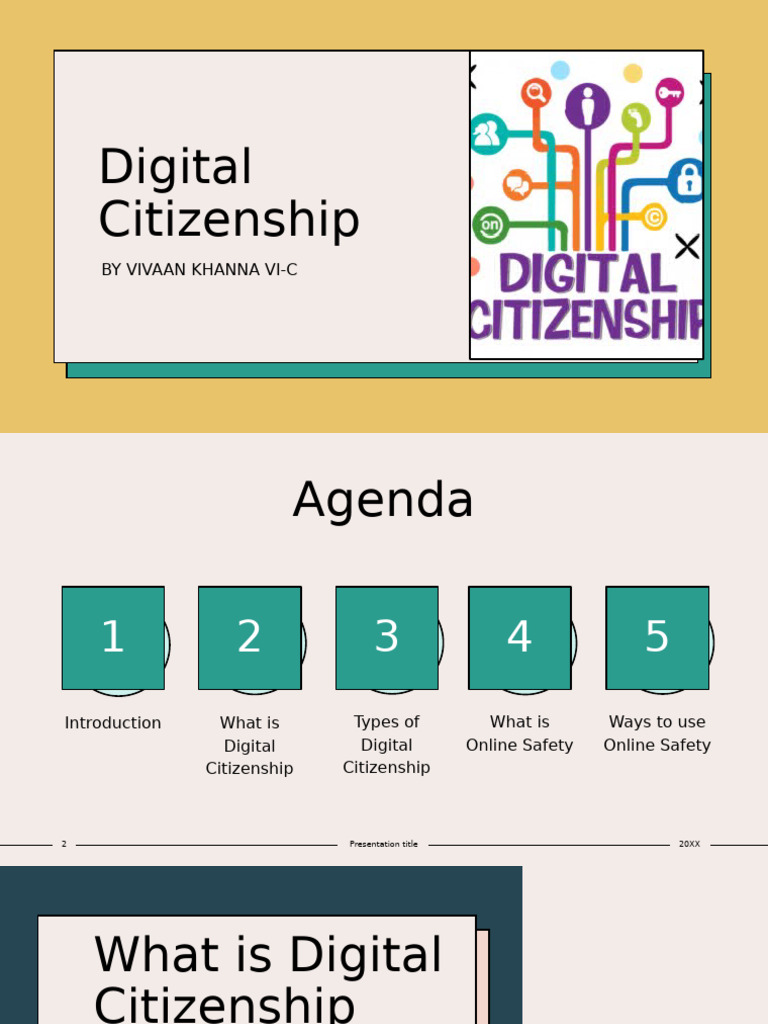 Digital Citizenship and Online Safety by Vivaan Khanna VI-C | PDF ...