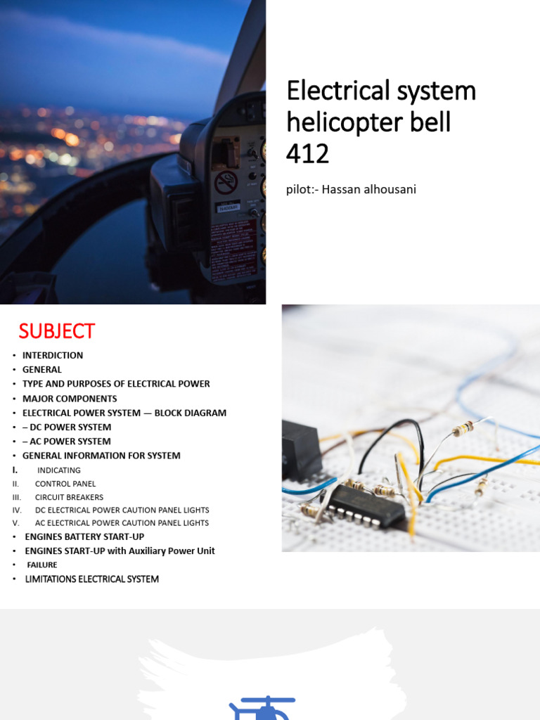 Electrical System in Bell 412 Helicopter Part 3 1747018664 | PDF ...