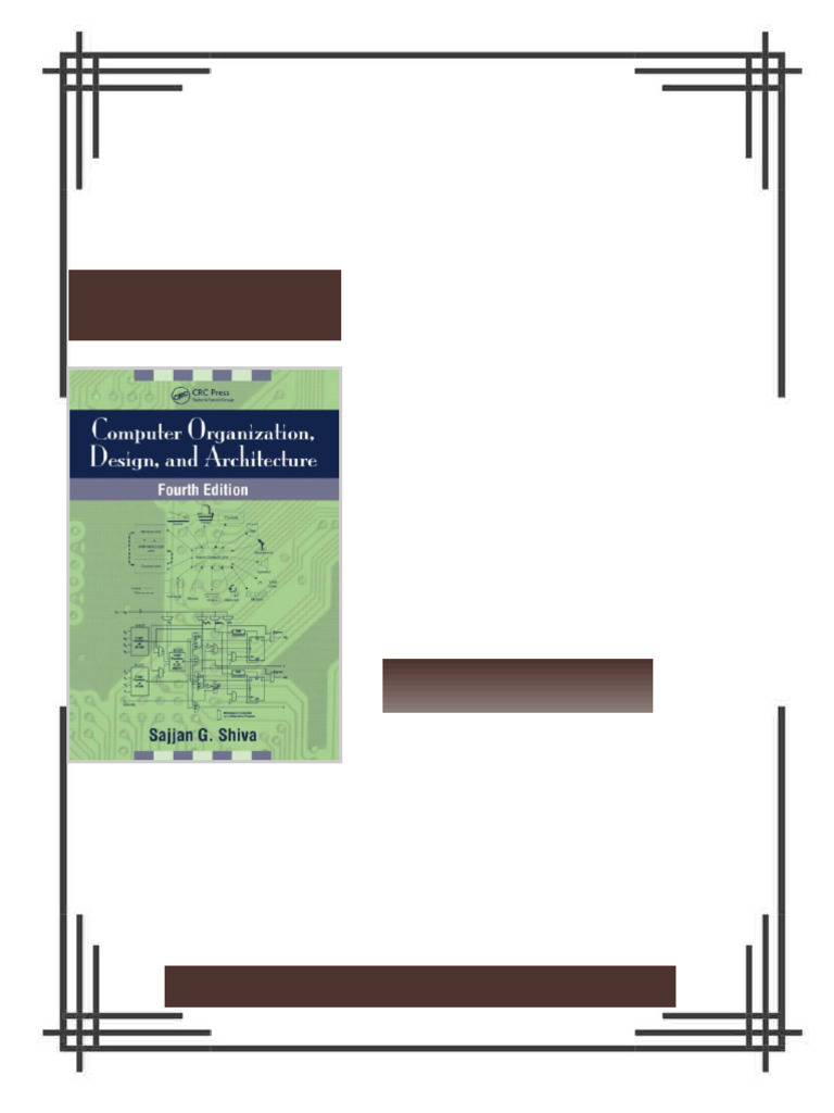 Computer Organization Design and Architecture 4th Edition Sajjan G ...
