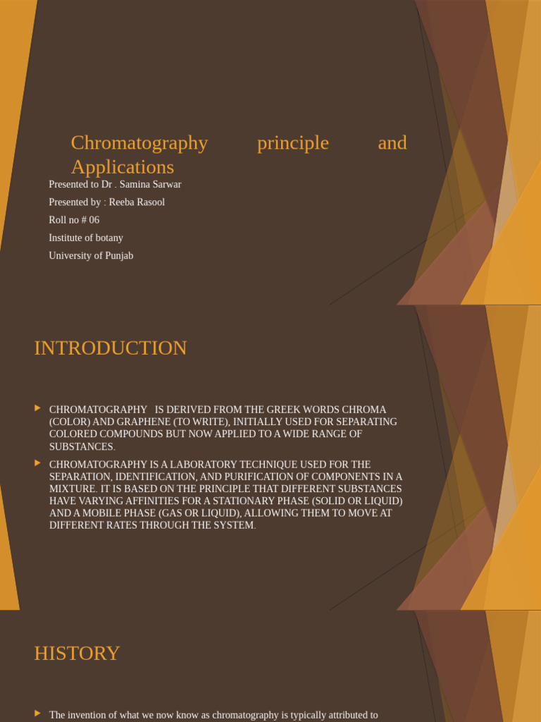 Chromatography: Principles and Applications | PDF | Chromatography ...