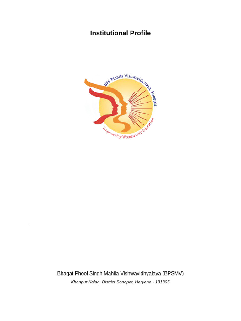 Institutional Profile - BPSMV | PDF | Vocational Education
