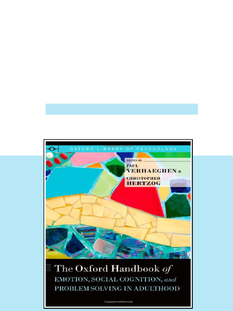 (Ebook) The Oxford Handbook of Emotion, Social Cognition, and Problem ...