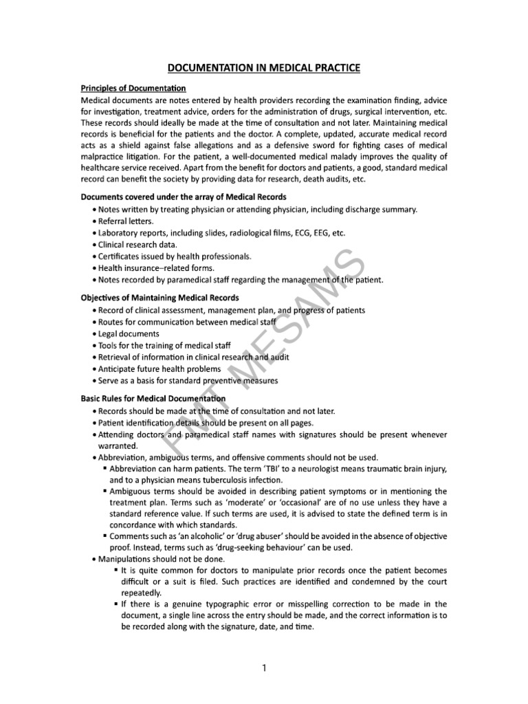 Documentation in Medical Practices | PDF | Fever | Diseases And Disorders