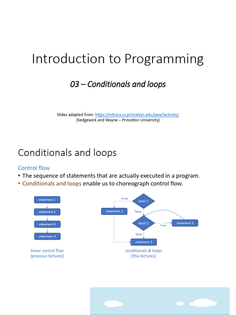 03 Conditional Loops | PDF | Boolean Data Type | Control Flow