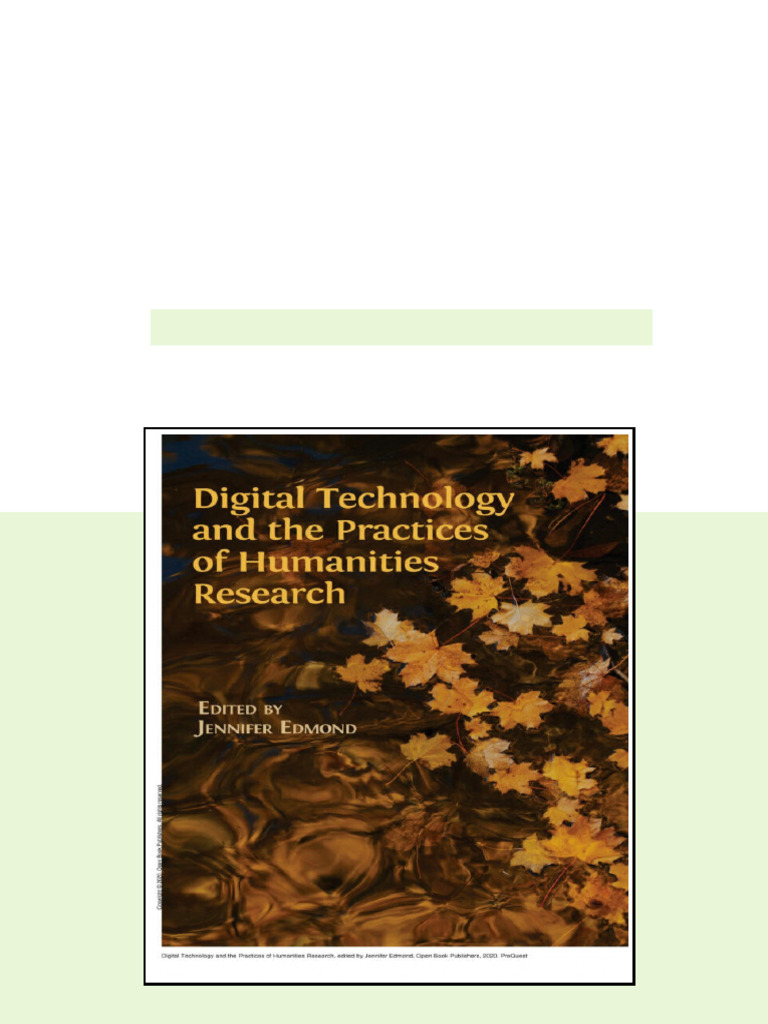 (Ebook) Digital Technology and the Practices of Humanities Research by ...