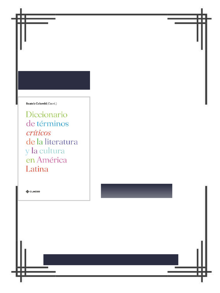 Diccionario de términos críticos de la literatura y la cultura en ...