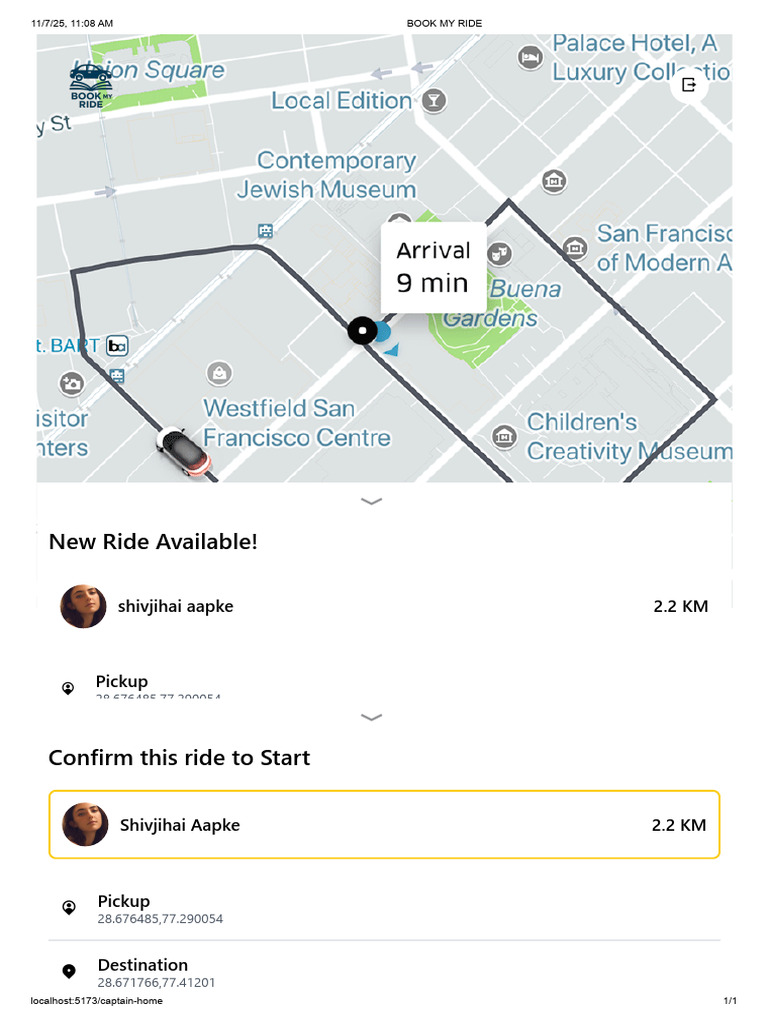 Book My Ride | PDF
