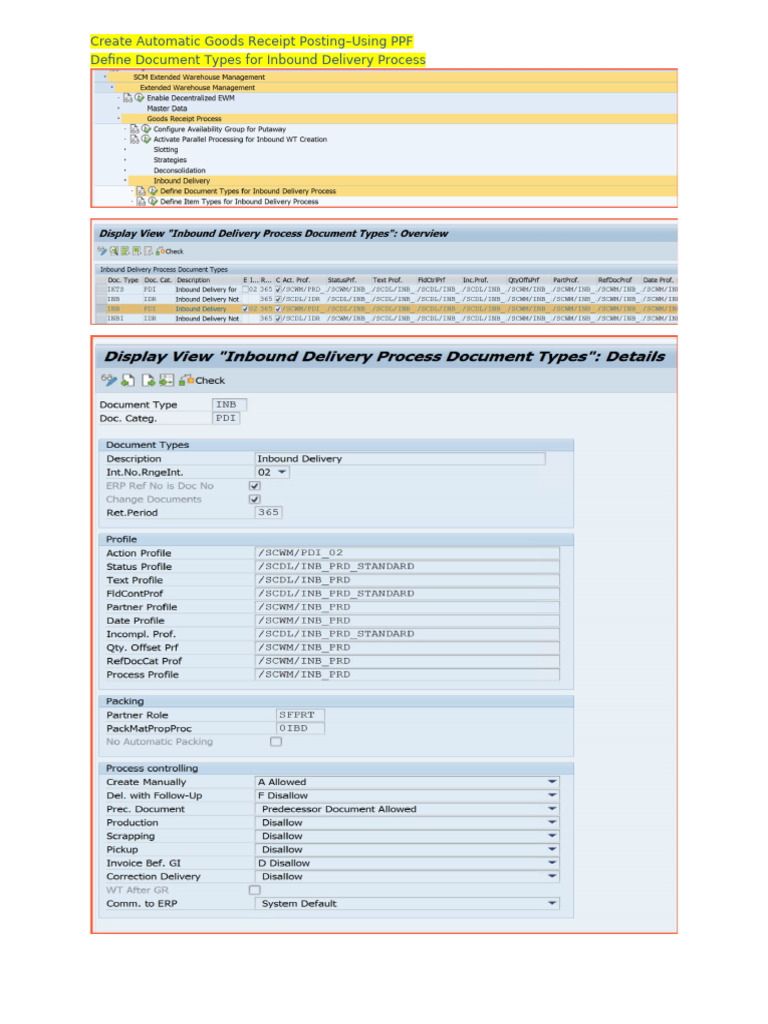 Automatic Goods Receipt Posting Guide | PDF