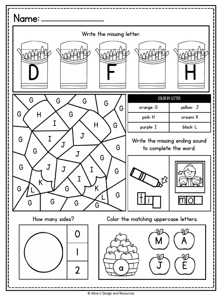 Kindergarten Morning Work MW12 | PDF | Cascading Style Sheets ...