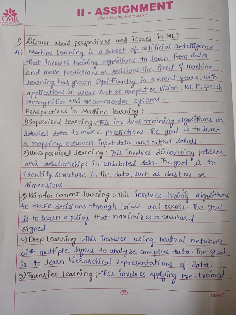 AIML Assignment Set-4 | PDF