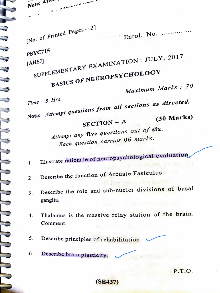 Basics of Neuropsych | PDF