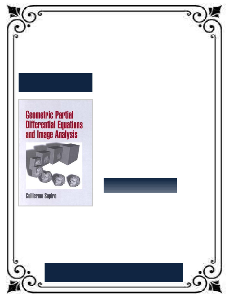 Geometric Partial Differential Equations and Image Analysis 1st Edition ...