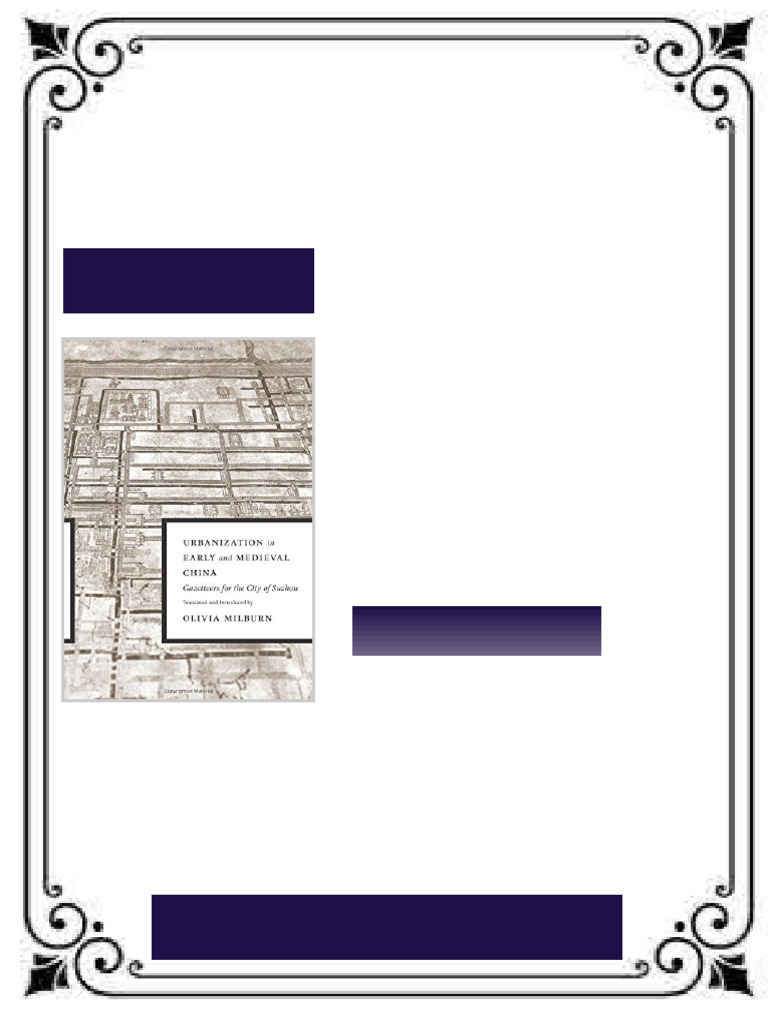 Urbanization in Early and Medieval China Gazetteers for the City of ...