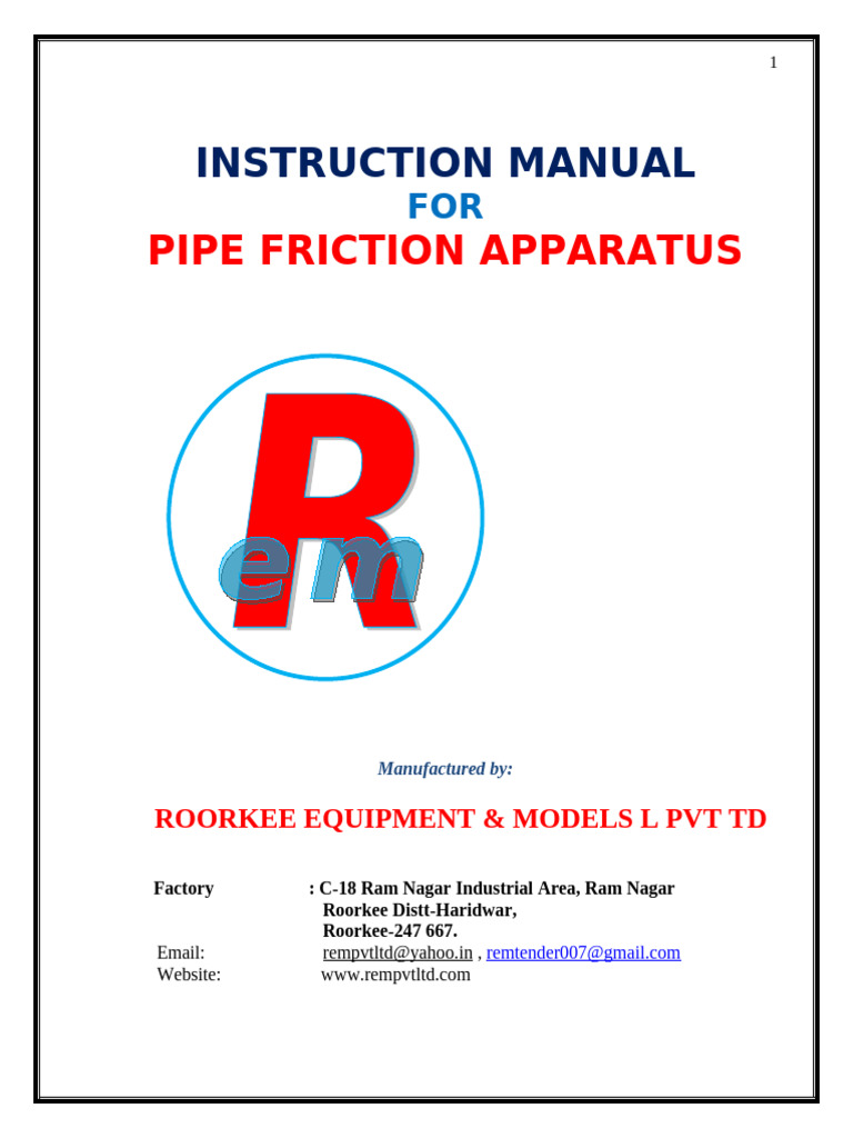 Pipe Friction | PDF | Pressure Measurement | Friction
