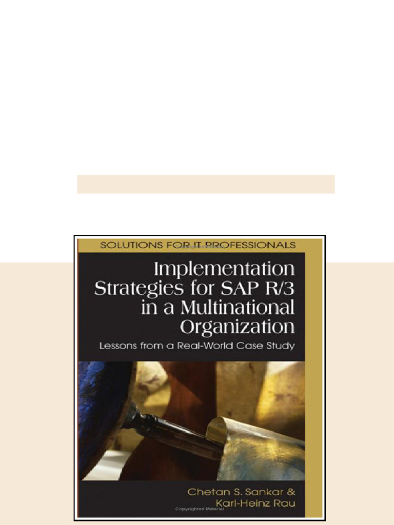 (Ebook) Implementation Strategies for SAP R/3 in a Multinational ...