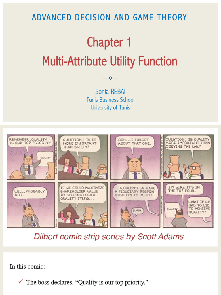 Chapter 1 MAUF | PDF | Utility | Decision Making
