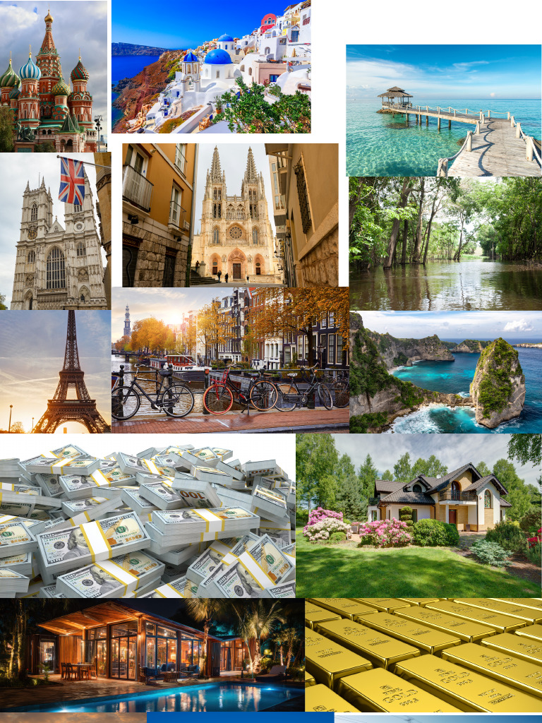 Neutral Collage 2026 Vision Board | PDF