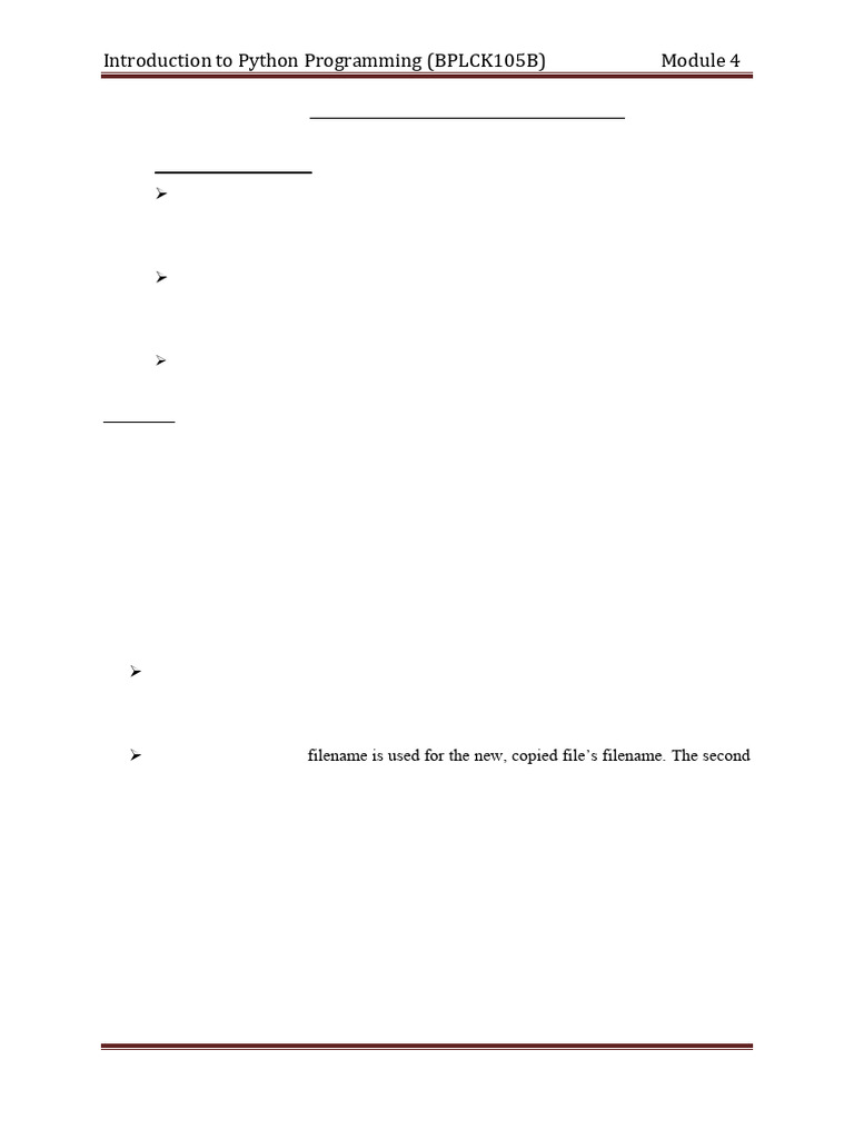 Module 4 - Python | PDF | Computer File | Zip (File Format)