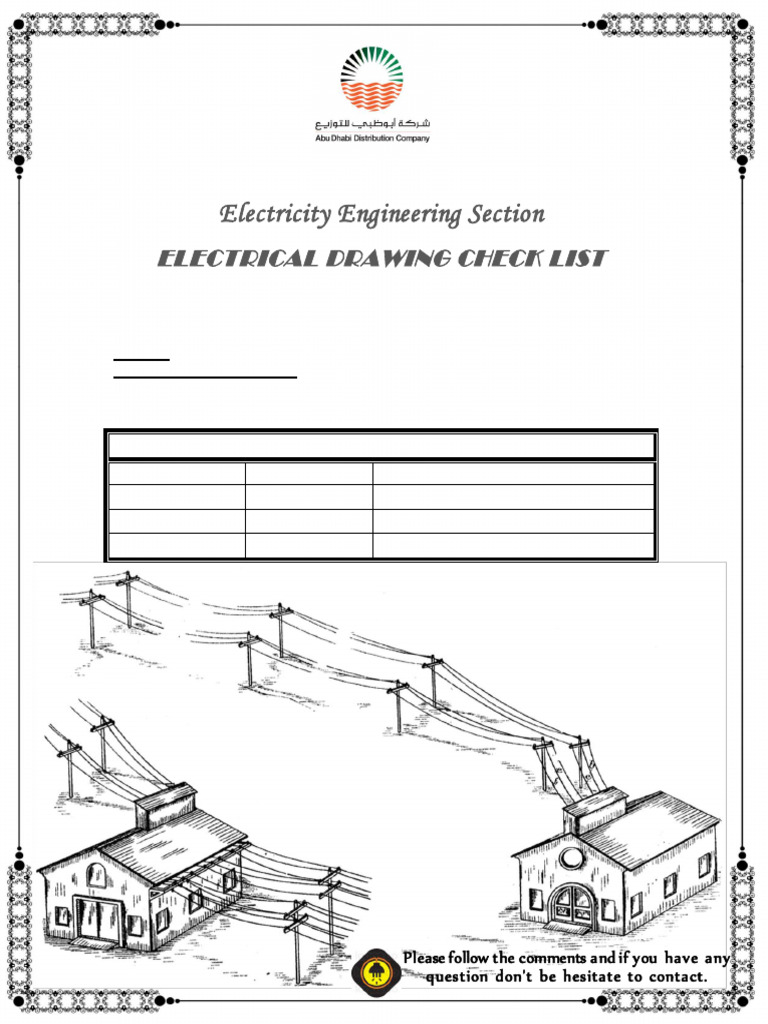 Electrical Drawings Checklist Updated | PDF | Electricity | Electrical ...