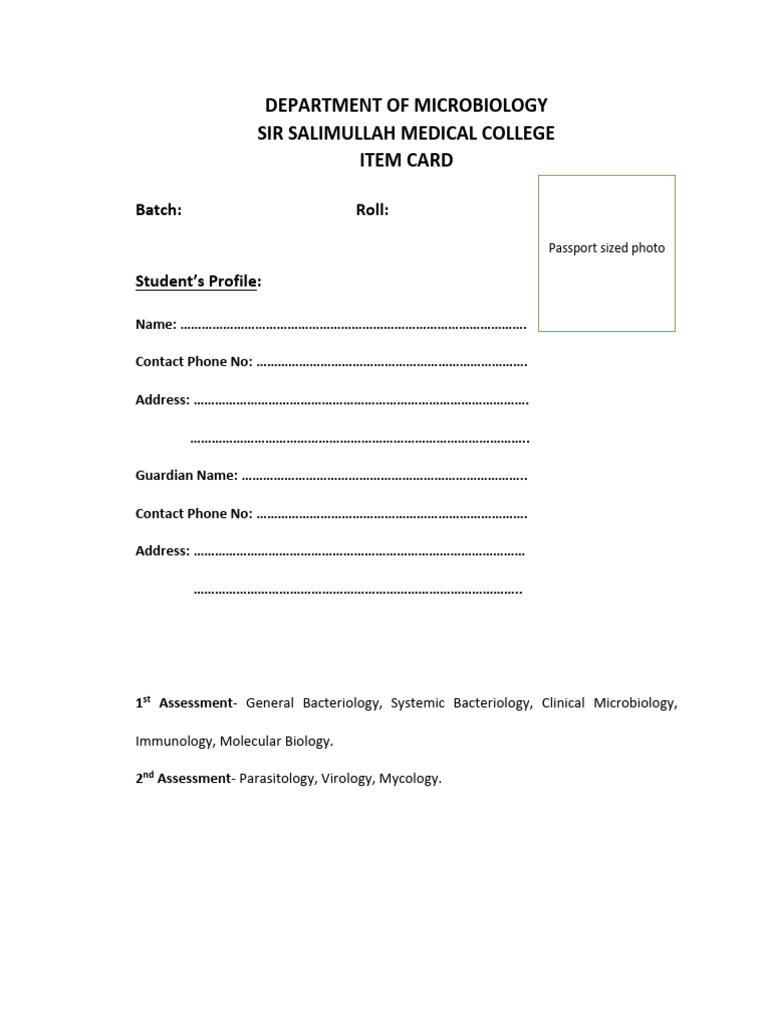 Microbiology Assessment Item Card | PDF | Bacteria | Immune System